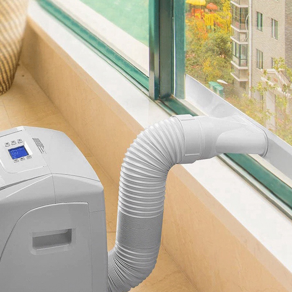 Portable Air Conditioner Window Baffle Kit Telescopic Exhaust Hose ...