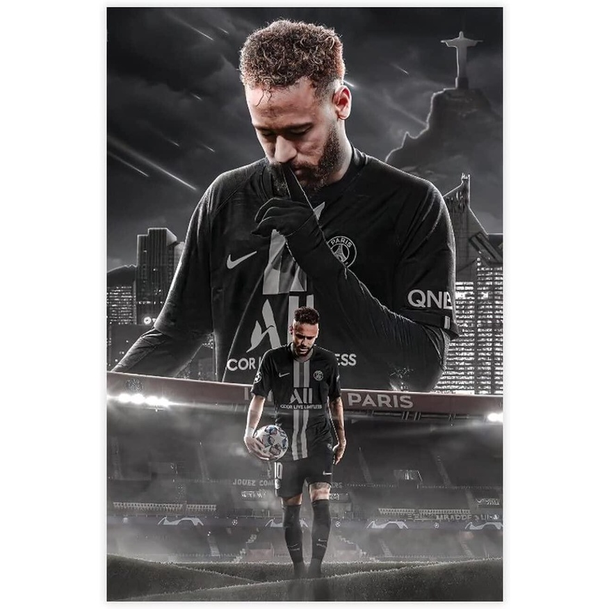 Neymar Jr Poster For Walls Soccer Posters Canvas Signed Wall Decor ...