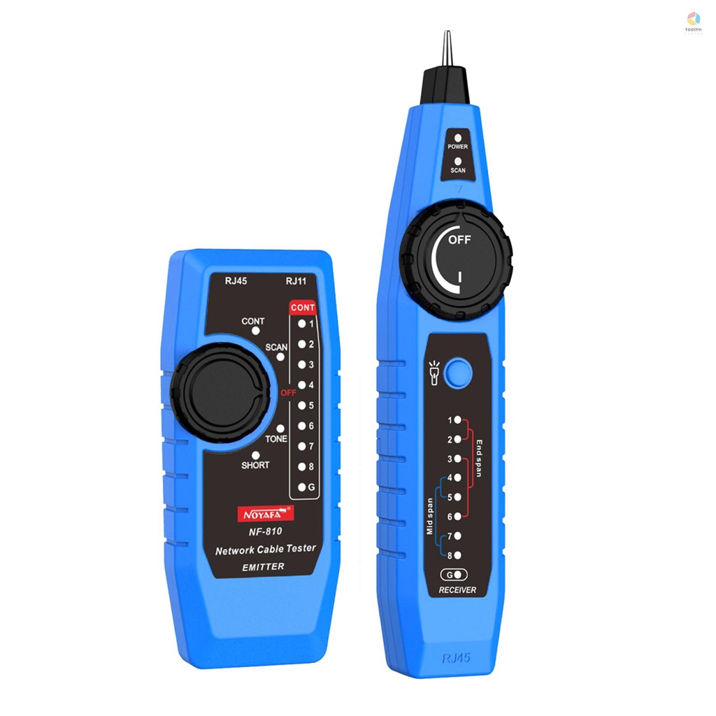 [Toph]NOYAFA NF-810 Network Cable Tester Kit for RJ11 RJ45 CAT5 CAT6 ...