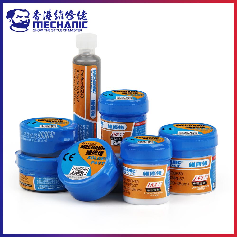 MECHANIC Original Solder Tin Paste 183℃ Melting Point Welding Flux Soldering Cream Sn63/Pb37 ...