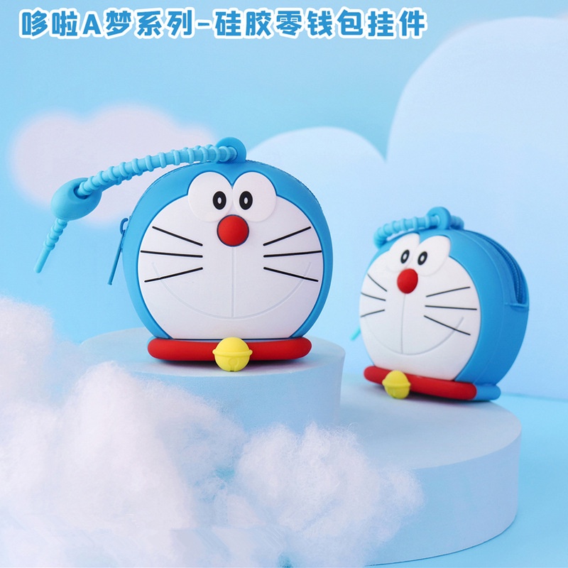 Doraemon Doraemon Silicone Mini Coin Purse Doraemon Doraemon Blue Fatty ...