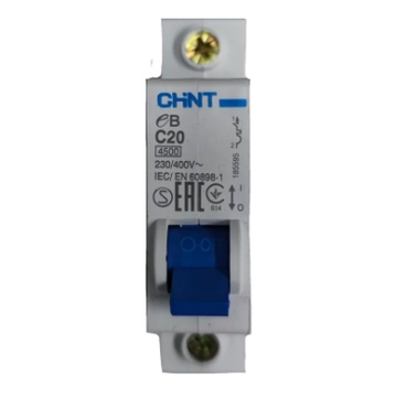 CHINT 20A Miniature Circuit Breaker 1 Pole 4.5 KAIC DIN Rail Type MCB ...