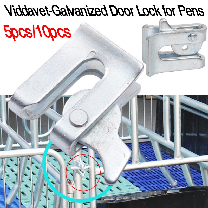 5 pcs/10 pcs Viddavet automatic gate lock pig door metal cage locker ...