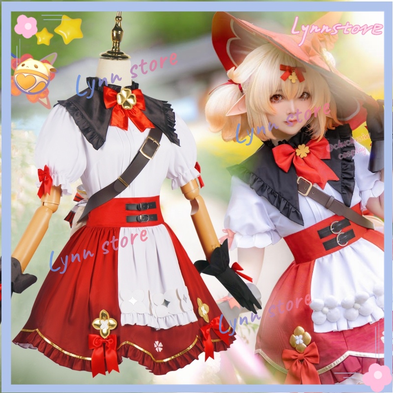 Game Klee Cosplay Costume Game Genshin Impact Woman Halloween Carnival ...