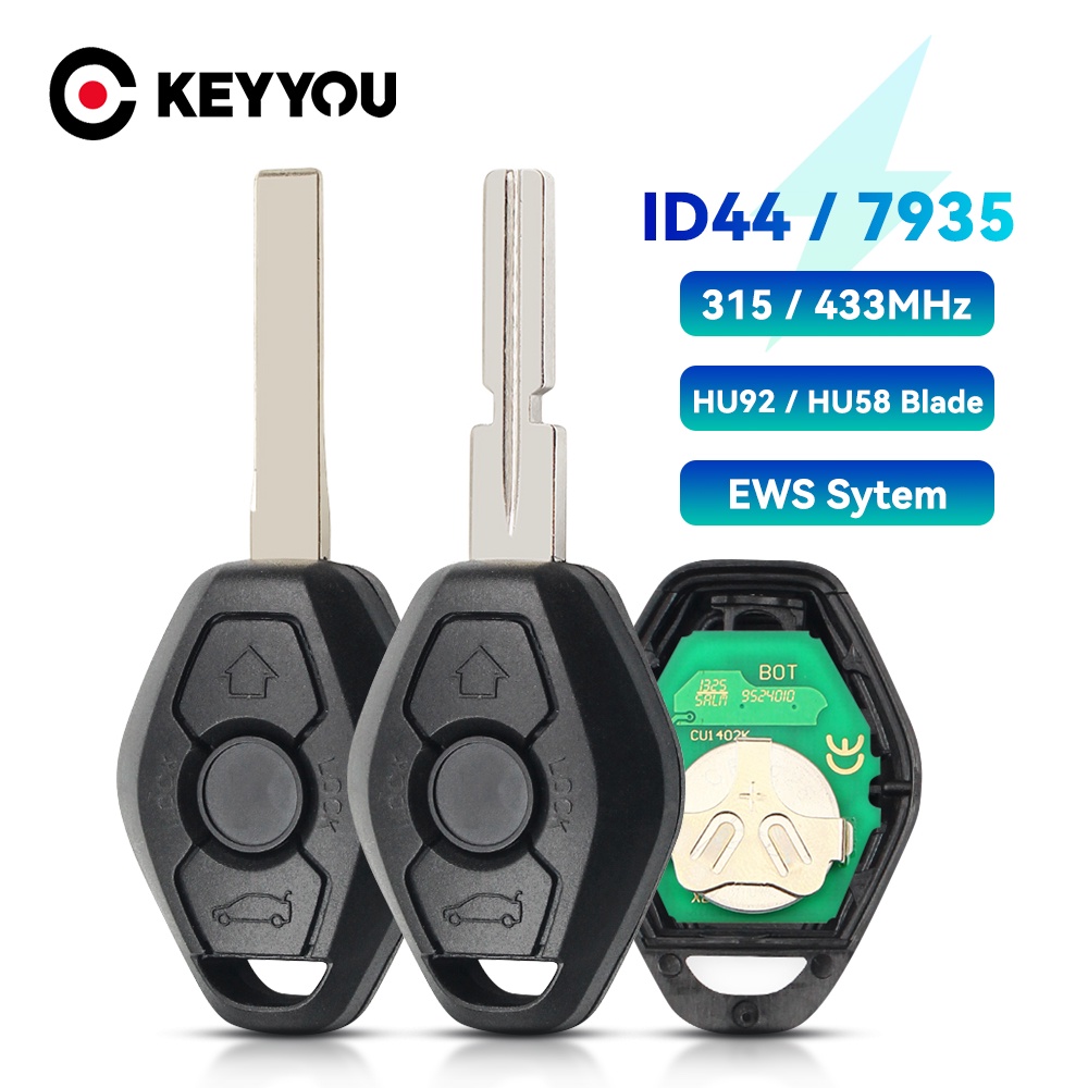 315Mhz/433Mhz EWS System Remote Car Key Control For BMW X3 X5 Z3 Z4 E38 ...