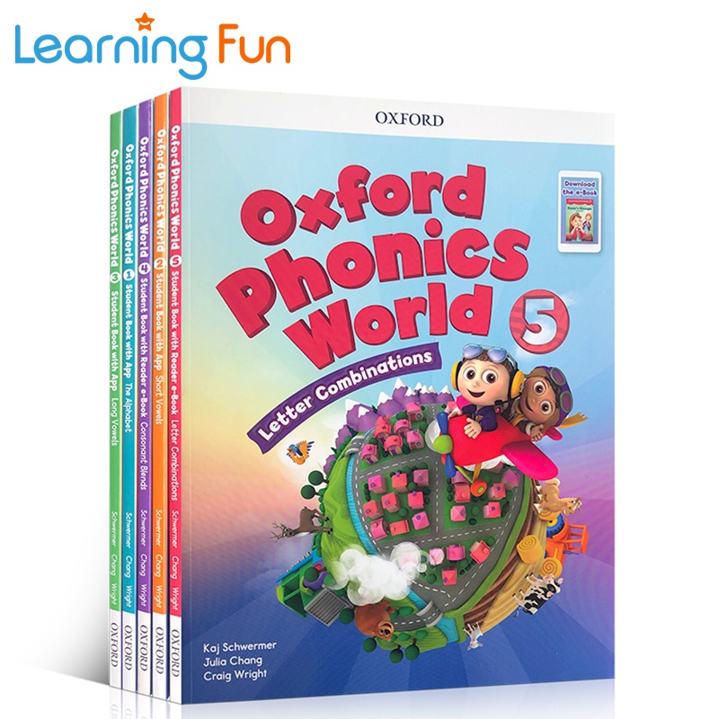 Oxford Phonics World 5Reading Books + 5Workbooks Educational English ...