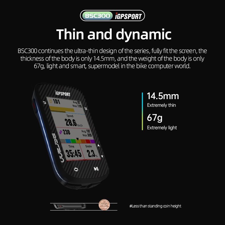 TOSEEK IGPSPORT BSC300 Cycling GPS Computer ANT Map Navigation Wireless ...