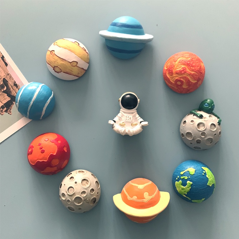 Planet Series Nasa Astronaut Spaceman Fridge Magnet Spacecraft Earth 3D ...