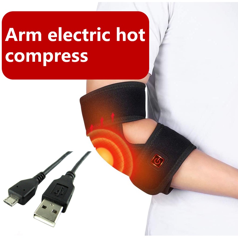 Elbow Heating Wrap Heated Elbow Brace Heat Cold Therapy for Arm Elbow ...