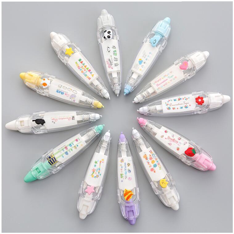 Kawaii Animals Fruit Decorative Correction Tape Color Corre Ction Belt ...