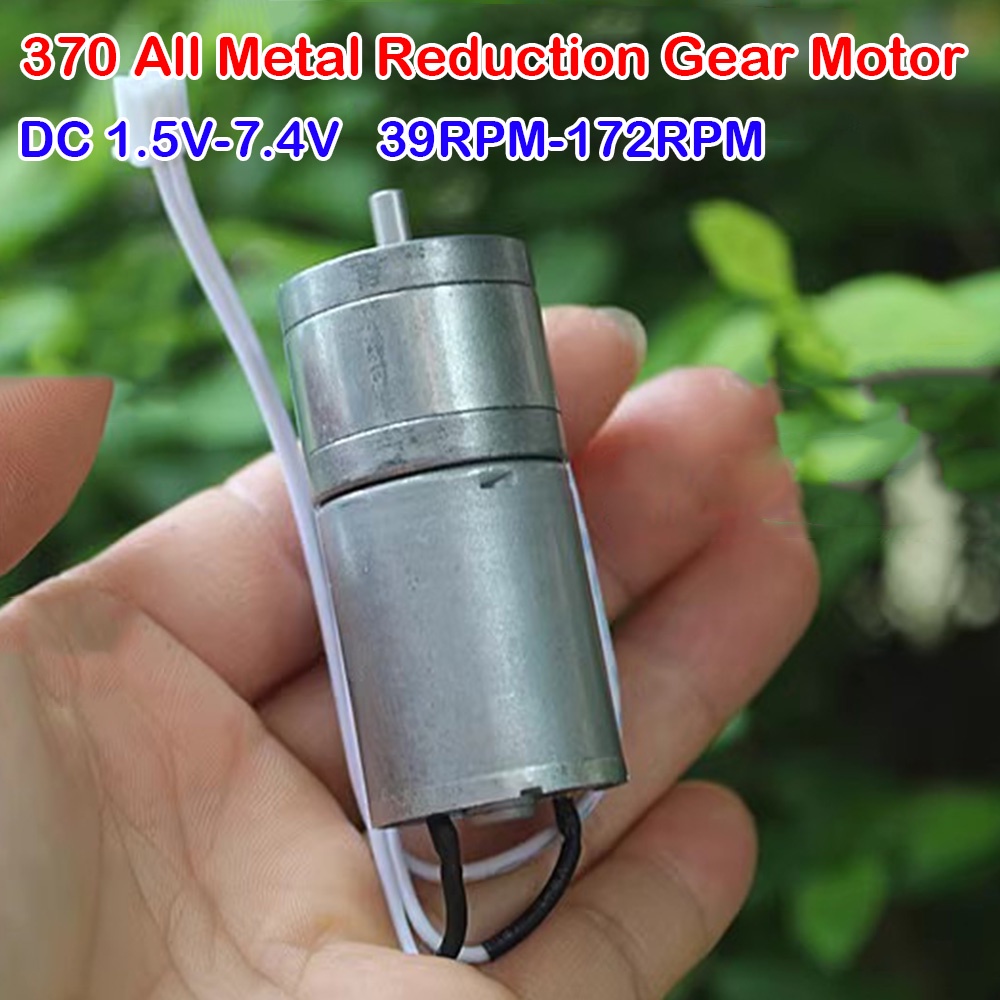 Jga25-370 Gear Motor DC Motor 3V 6V 7.4V 25mm Electric Gear Gear Motor ...
