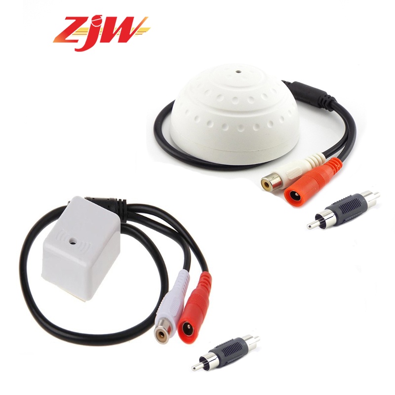 ZJW Audio Pickup Sound Monitoring Microphone Device For CCTV Camera ...