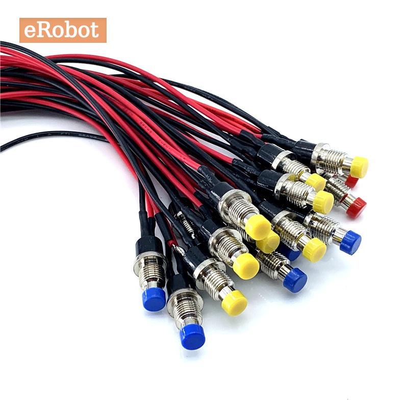 PBS-110 7mm Momentary Push-button Switch Press The Momentary Reset ...
