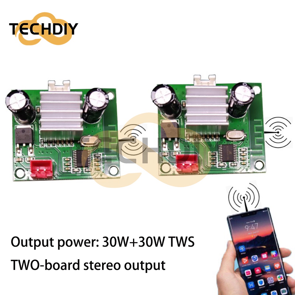 Bluetooth 30W power amplifier TWS speaker sound module board audio ...