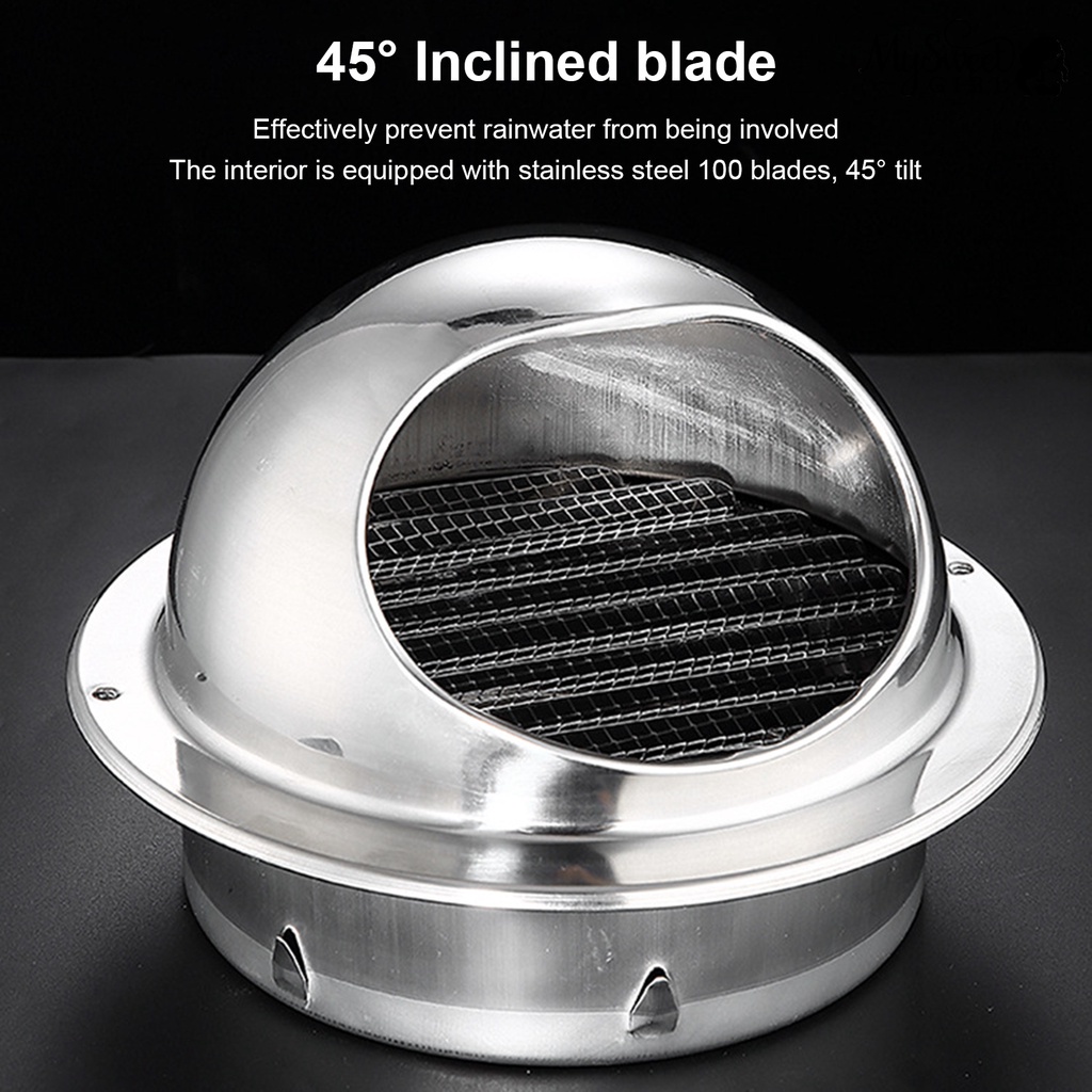 304 Stainless Steel Exhaus Hood Ventilation Vent cap Exhaust Cap Range ...