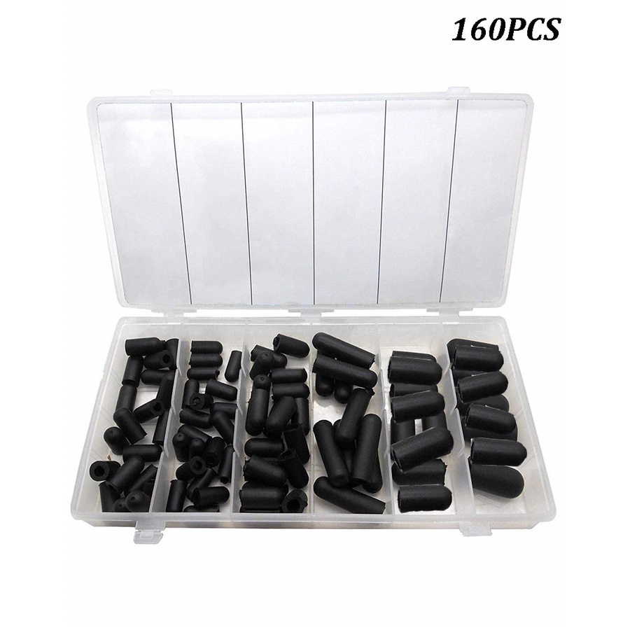 160pcs/lot Rubber Carburetor / Vacuum Cap Assortment Intake Vacuum Line ...