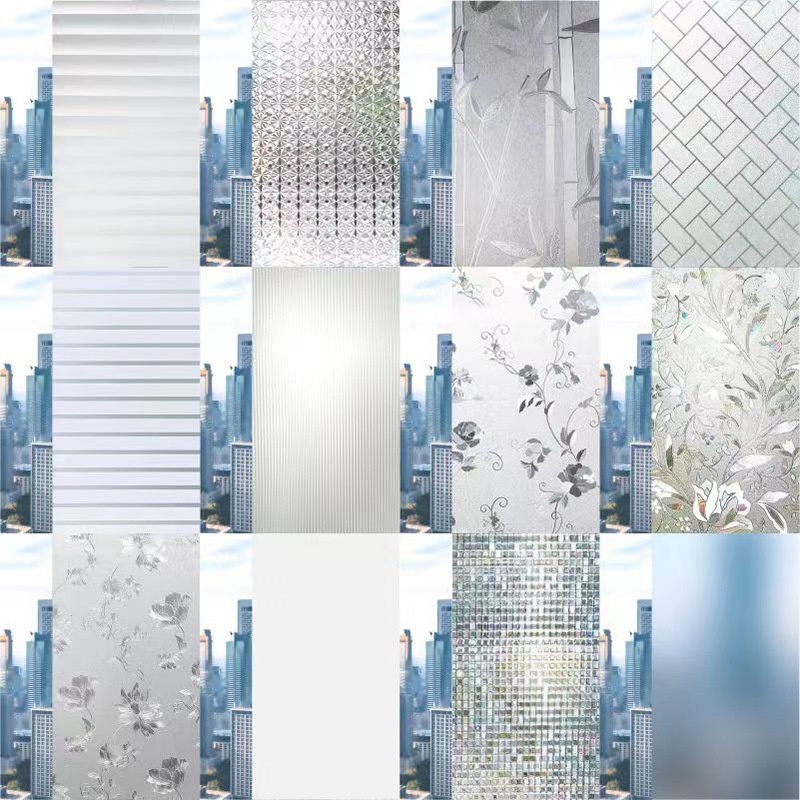 Window Frosted Glass Sticker Self-adhesive Translucent Opaque Bathroom ...