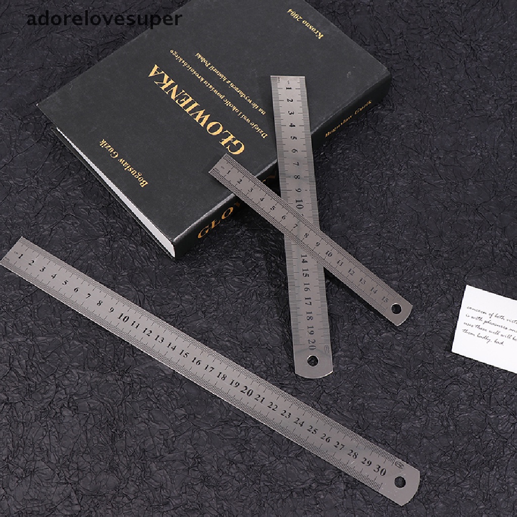 AD1PH 3Pcs Stainless Steel Ruler for Engineering School Office 15cm ...
