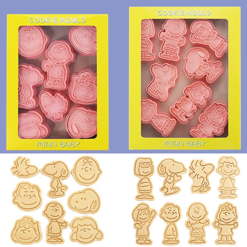 8pcs/Set Cookie Mold Cookies Cutter Cartoon Fondant Cookies Cutter 3D ...