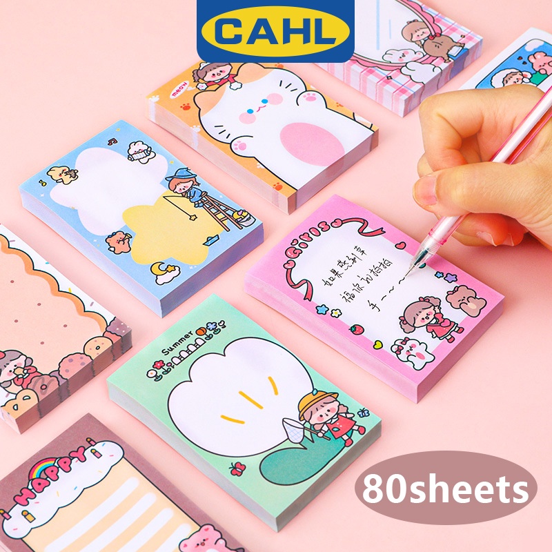 Cartoon Supplies Portable Office Tearable Pet Pad Students Notepad Memo ...