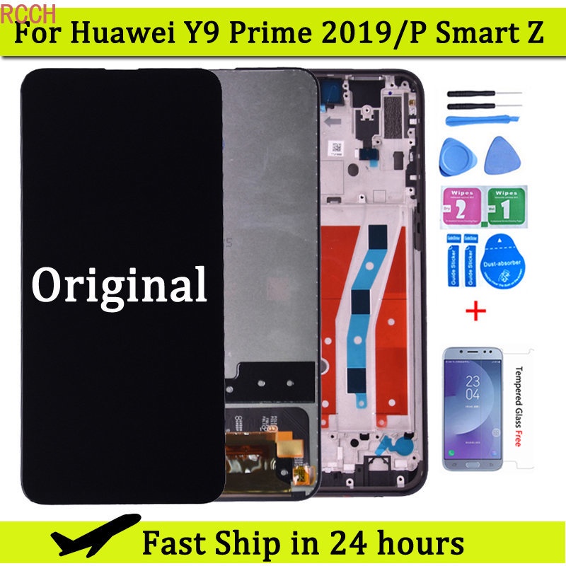 Display For Huawei Y9 Prime 2019 LCD with Touch Screen Digitizer Assembly For huawei P Smart Z ...