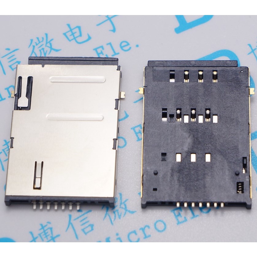 6+1 SIM Card Holder Self-Elastic Slot 6P+1P Tablet Mobile Phone 7P With ...