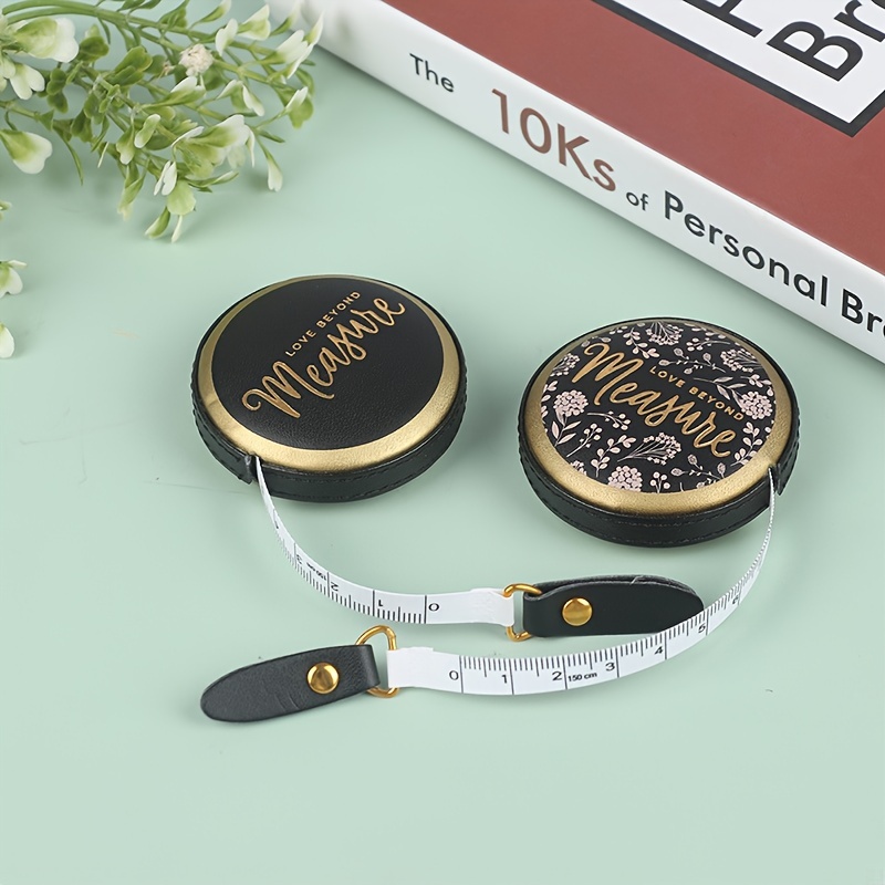 1PC 1.5 Meter PU Leather Tape Measure Portable Telescopic Retro PU ...