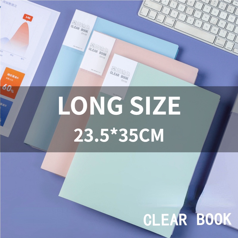 Long Clear Book Paper Organizer Folder File Organizer Clear Folder ...