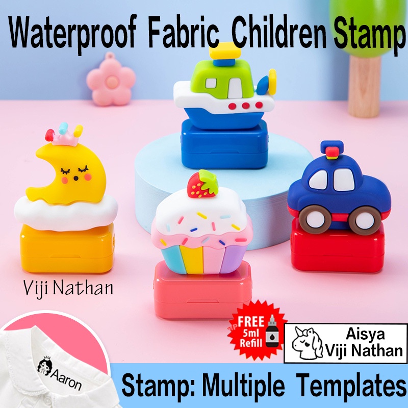 Name stamp customized/【Free Ink】customize school name stamp ...