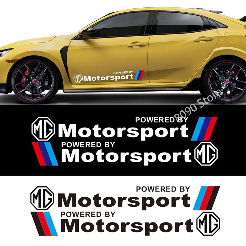 2pcs/set PET Car Door Emblem Stickers Auto Body Side Decorative Badge ...