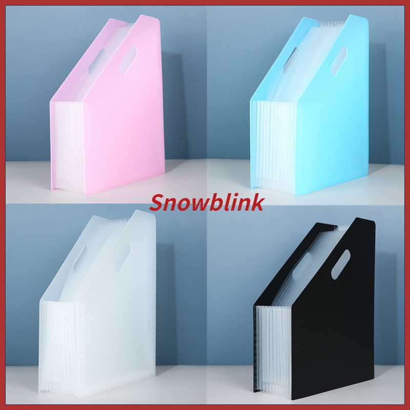 A4 Standing Slanted Expandable File Holder Office Paper Organizer ...