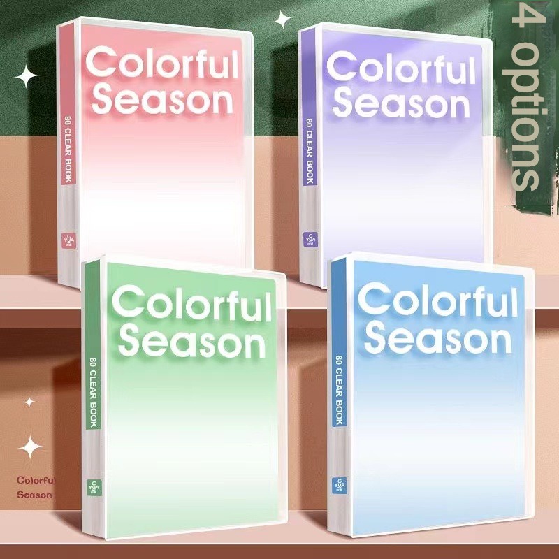 A4 Clear Book Document Folder File Organizer Folder Office School ...