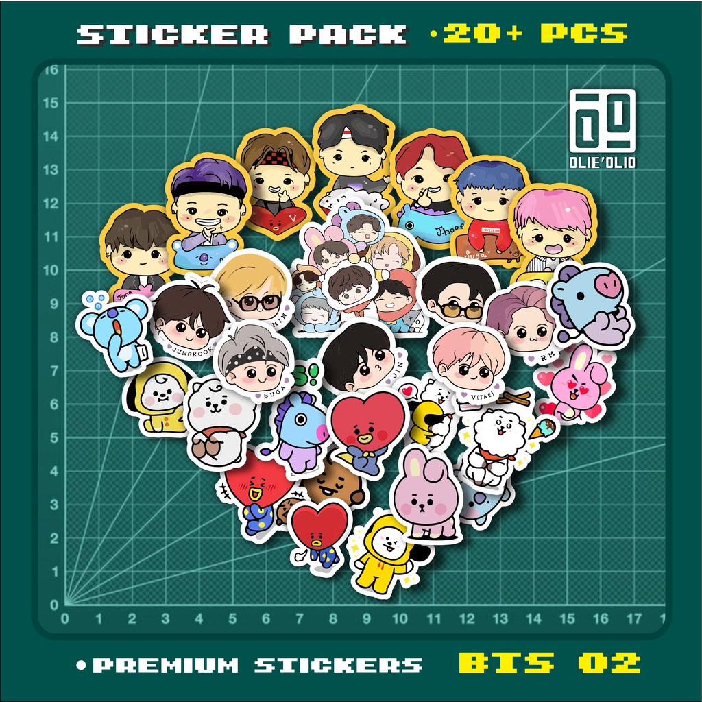 HP Custom K POP BTS ARMY Stickers - Suitable for Laptops, Tumblers ...
