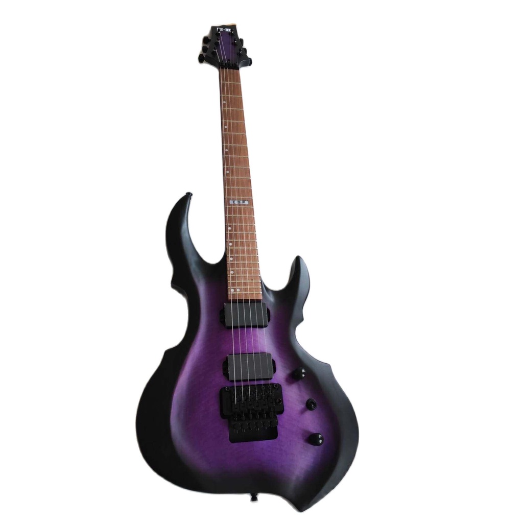Custom ESP E-II FRX Electric Guitar Reindeer Blue Neck Thru Body Purple ...