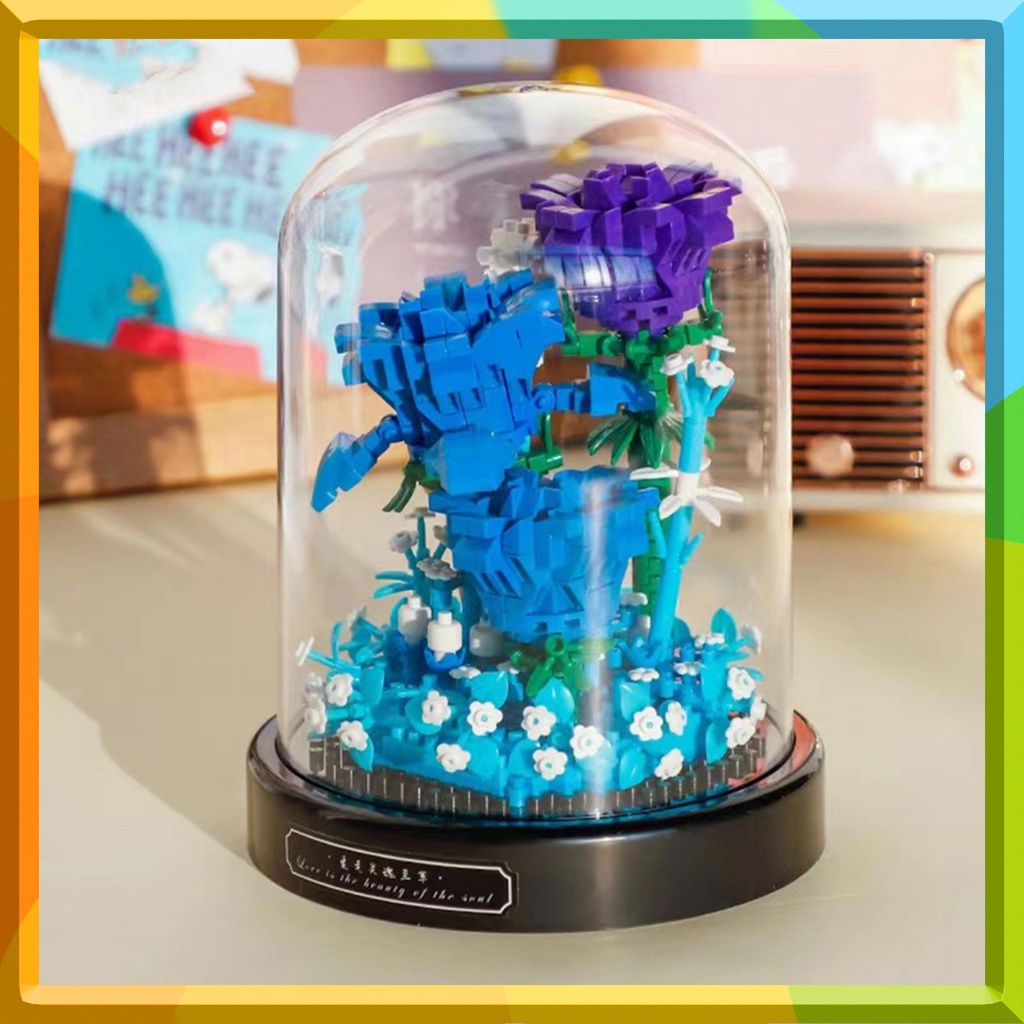 Flower Building Blocks | Sunflower Building Kit | Rose Bouquet for DIY ...