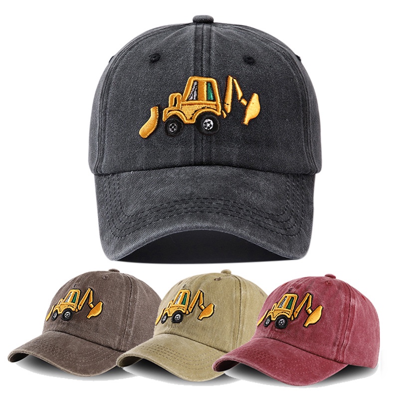 Simple Kids Caps 2-8 Years Boys Vintage Wash Jeans Baseball Cap ...