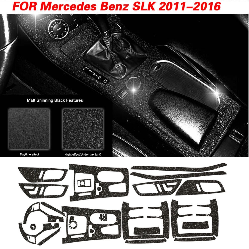 For Mercedes Benz SLK R172 Matt Shinning Black Pattern Interior DIY ...