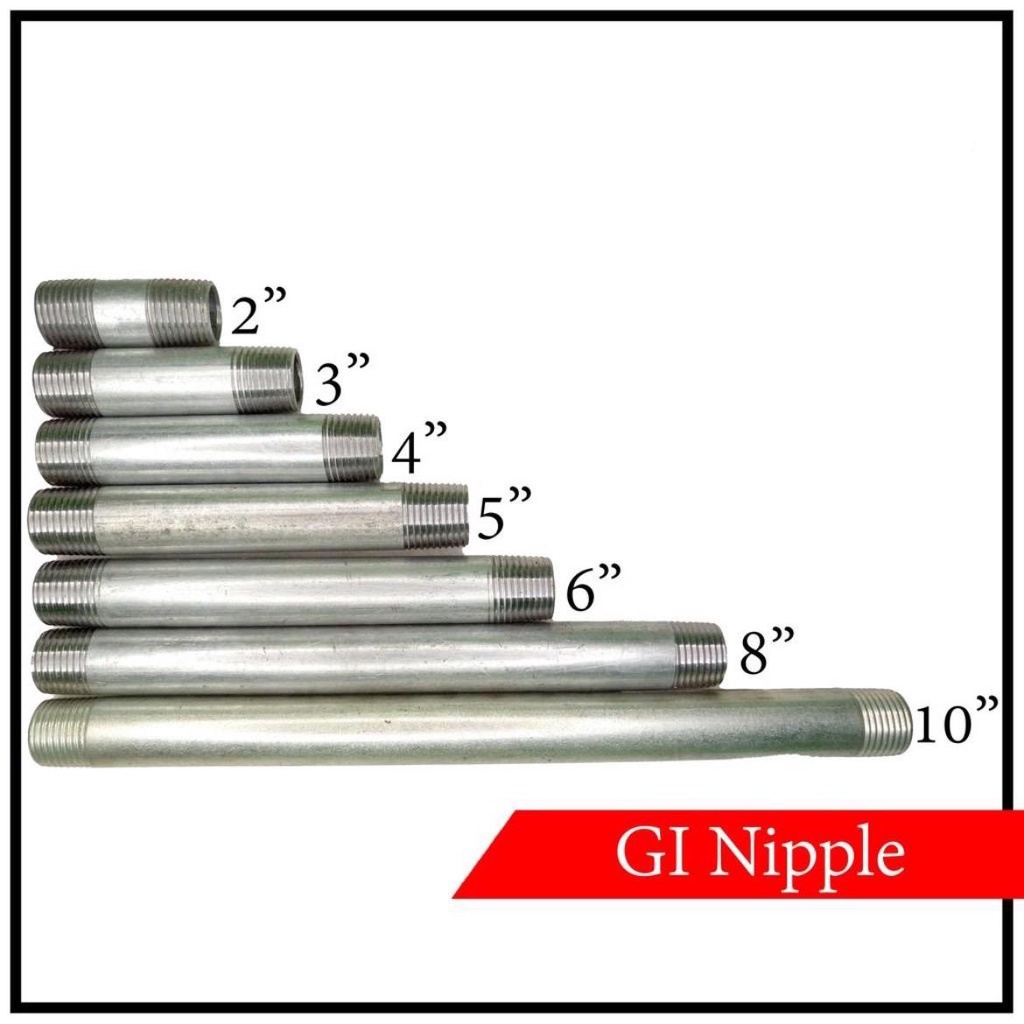GI Nipple (Galvanized Iron) | Shopee Philippines