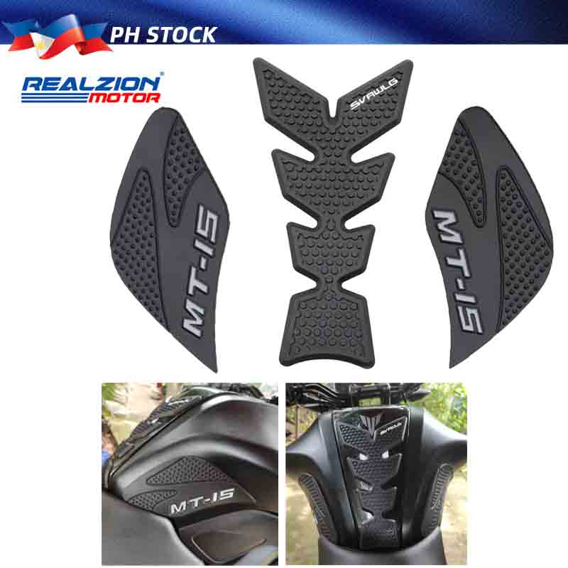 REALZION For Yamaha Mt15 MT-15 Tank Traction Pad Side Gas Knee Grip ...