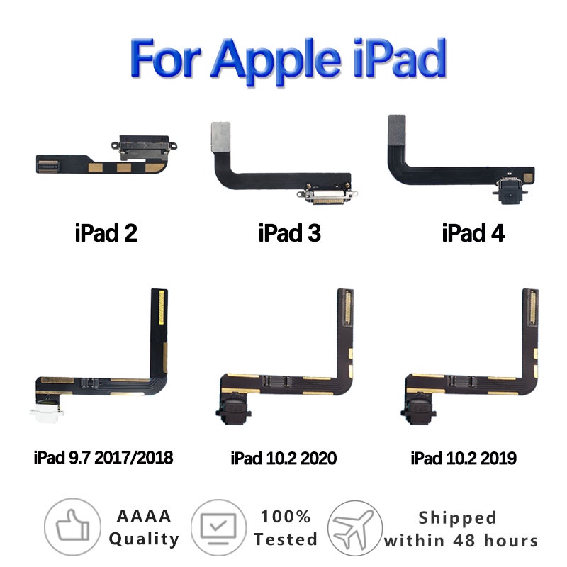 Charging Port For Apple iPad 2/3/4/9.7 5th/6th 10.2 7th/ 8th Gen USB ...