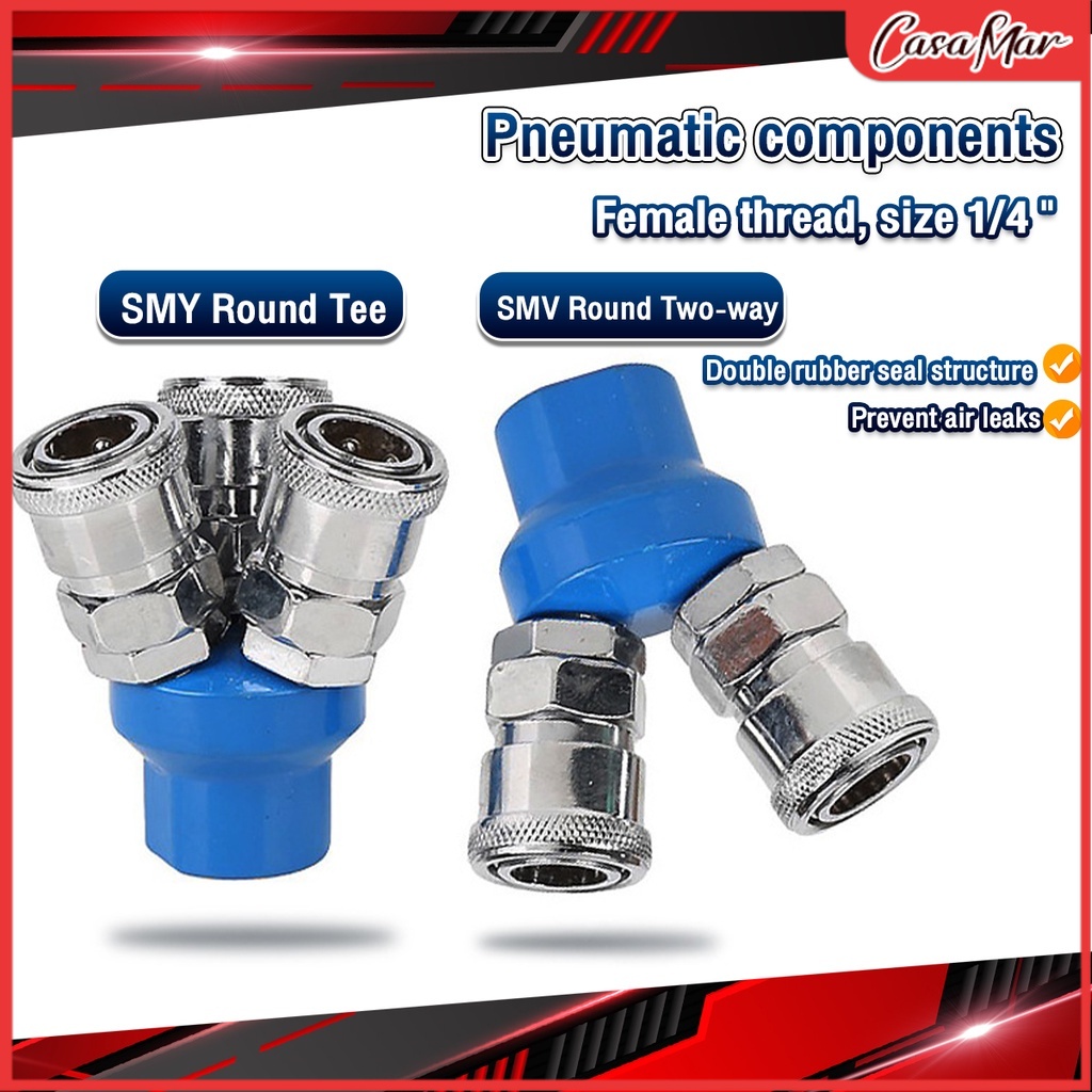 C.M. Pneumatic Components Air Compressor Type Quick Coupling Tee Air ...