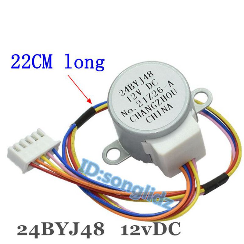 DC 12V 24BYJ48 DC Stepping Motor 5-Line for Air Conditioner Monitor Swing Shaking Head Stepper ...