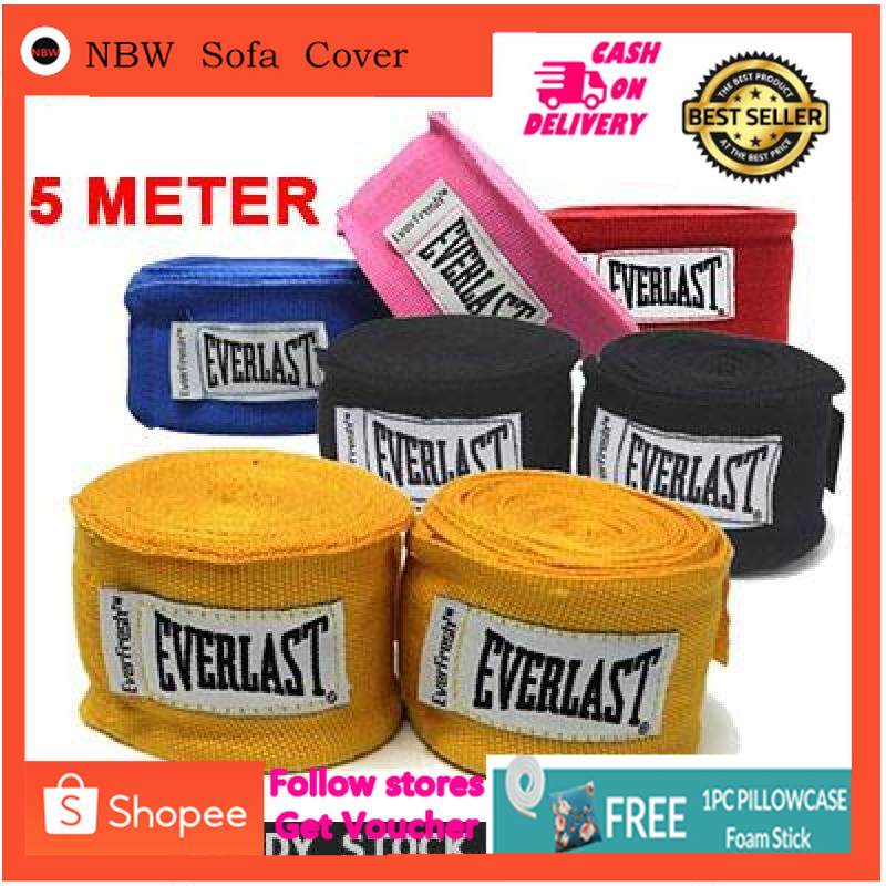 Everlast 6M Elastic Boxing Hand wraps 2pcs (pair) Muay thai wrap ...