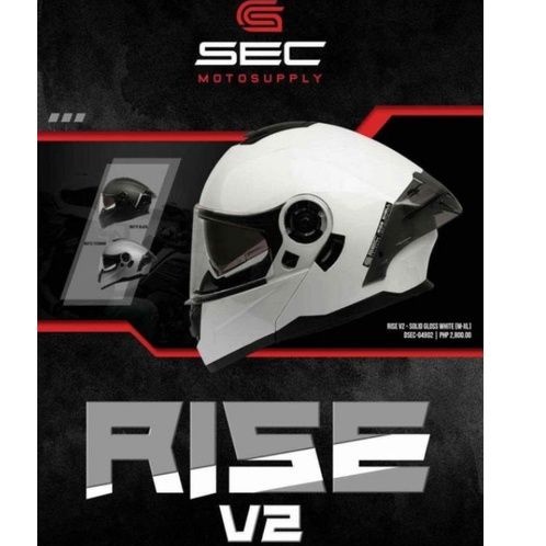 SEC RISE V2 MODULAR DUAL VISOR with FREE SMOKE VISOR | Shopee Philippines