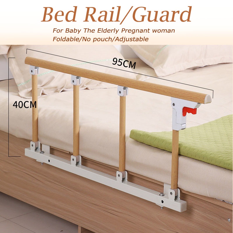 Folding Bed Rail Side Guard Rails Assist Handle Safety Adjustable Bed ...