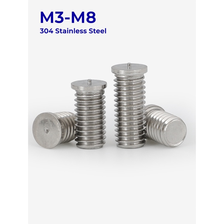 M3 M4 M5 M6 M8 304 Stainless Steel Welding Screws Spot Welding Studs ...