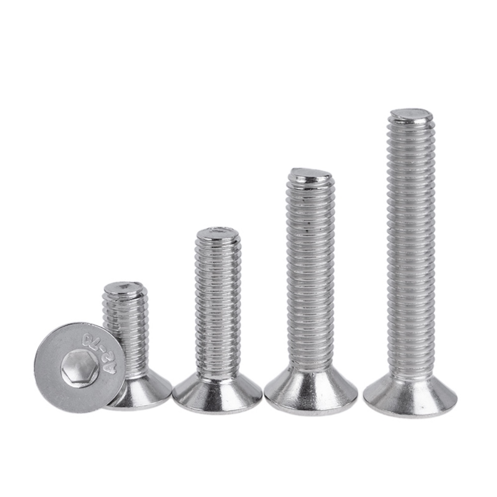 M5-m6 304 Stainless Steel Flat Head Hexagon Socket Screw Flat Cup Bolt Countersunk Head Hexagon ...