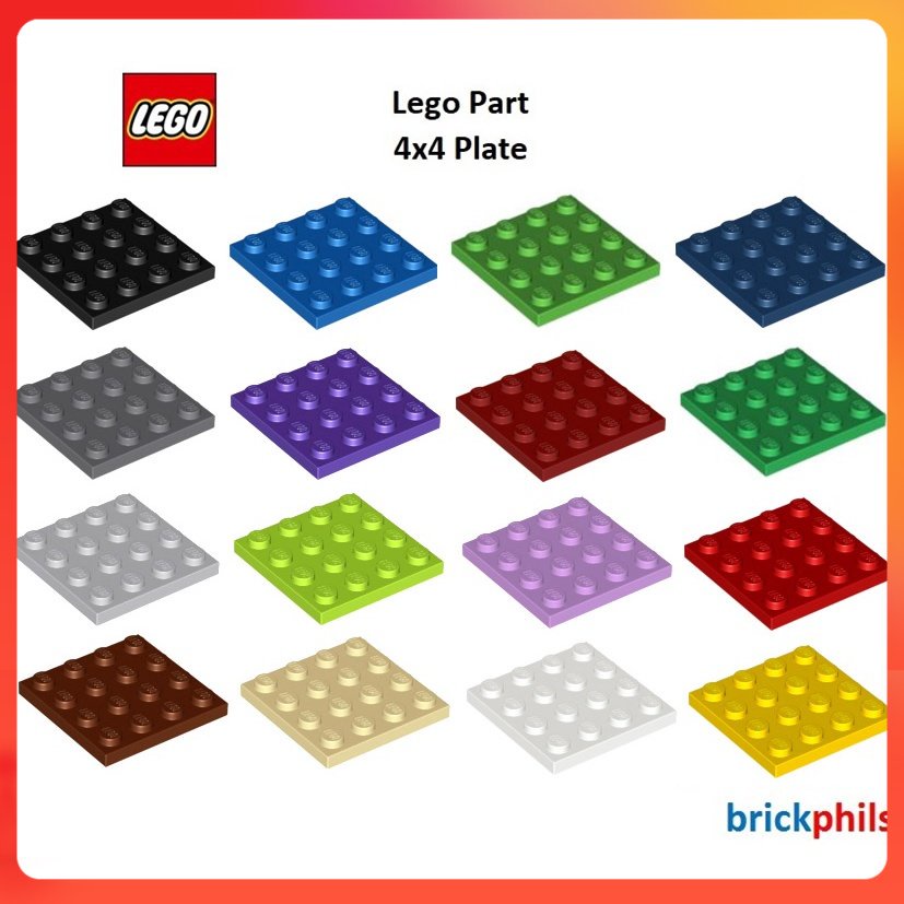 Lego Part 3031 - 4x4 Plate (5pcs per Lot) | Shopee Philippines