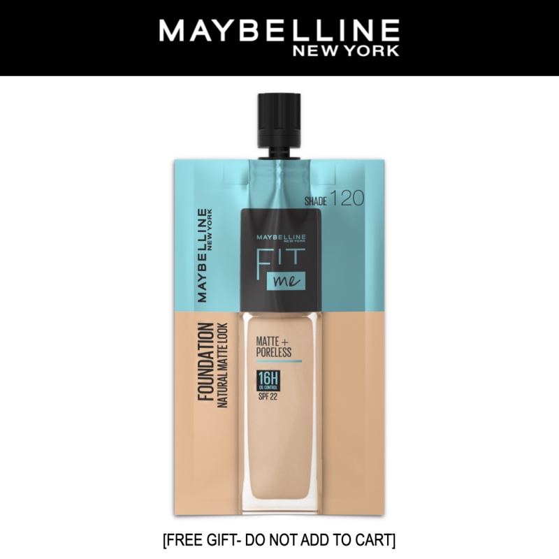 [FREE GIFT/GIMMICK] Maybelline Fit Me Liquid Foundation Sachet 120 ...