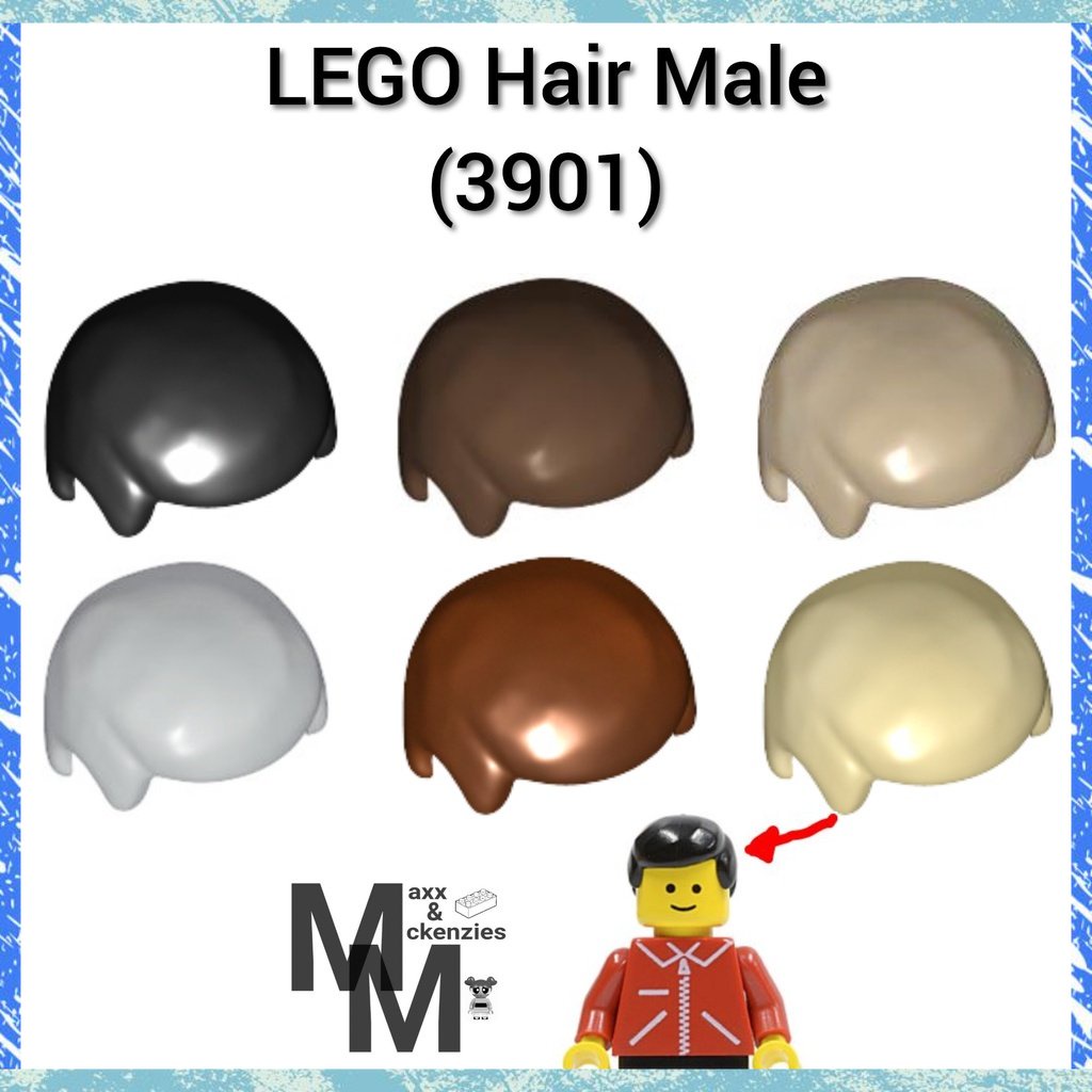 Hair Male Smooth (3901) LEGO Minifigure Body Part | Shopee Philippines